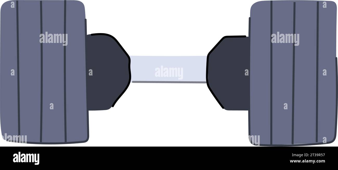 healthy dumbbell cartoon vector illustration Stock Vector Image & Art ...