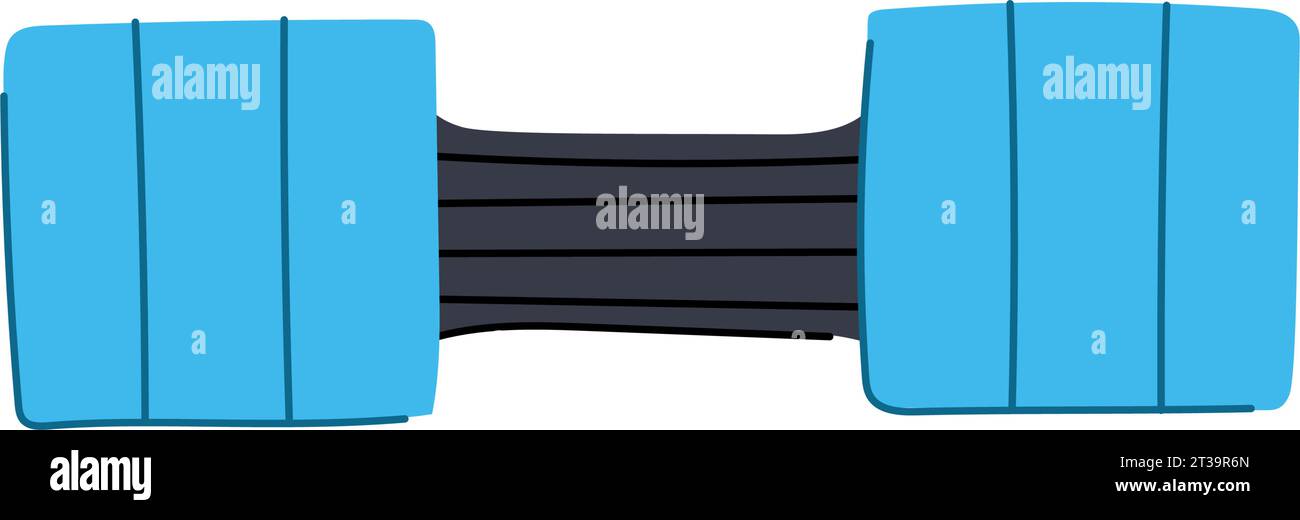 strength dumbbell cartoon vector illustration Stock Vector Image & Art ...