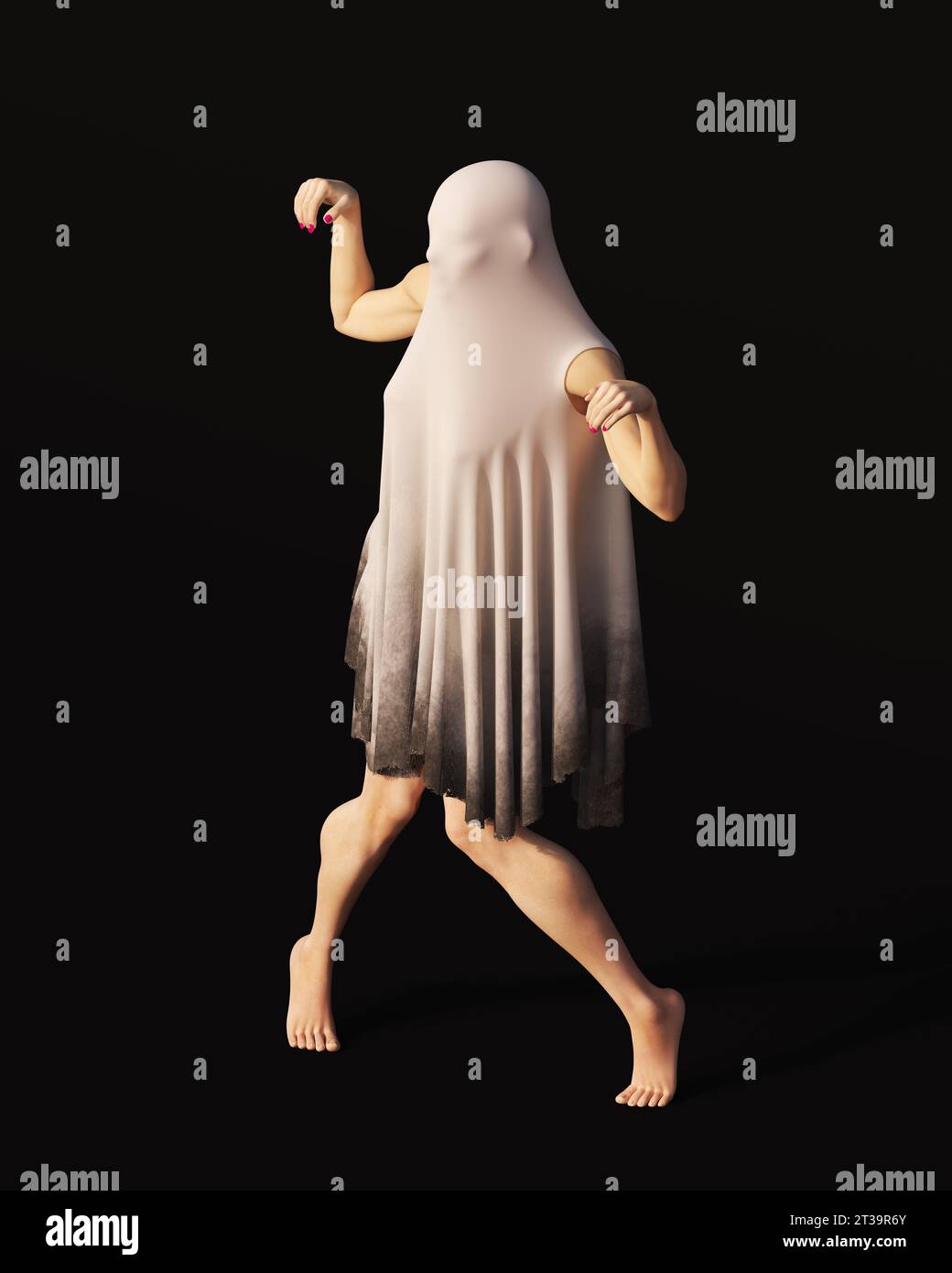 Ghostly figure white hi-res stock photography and images - Alamy