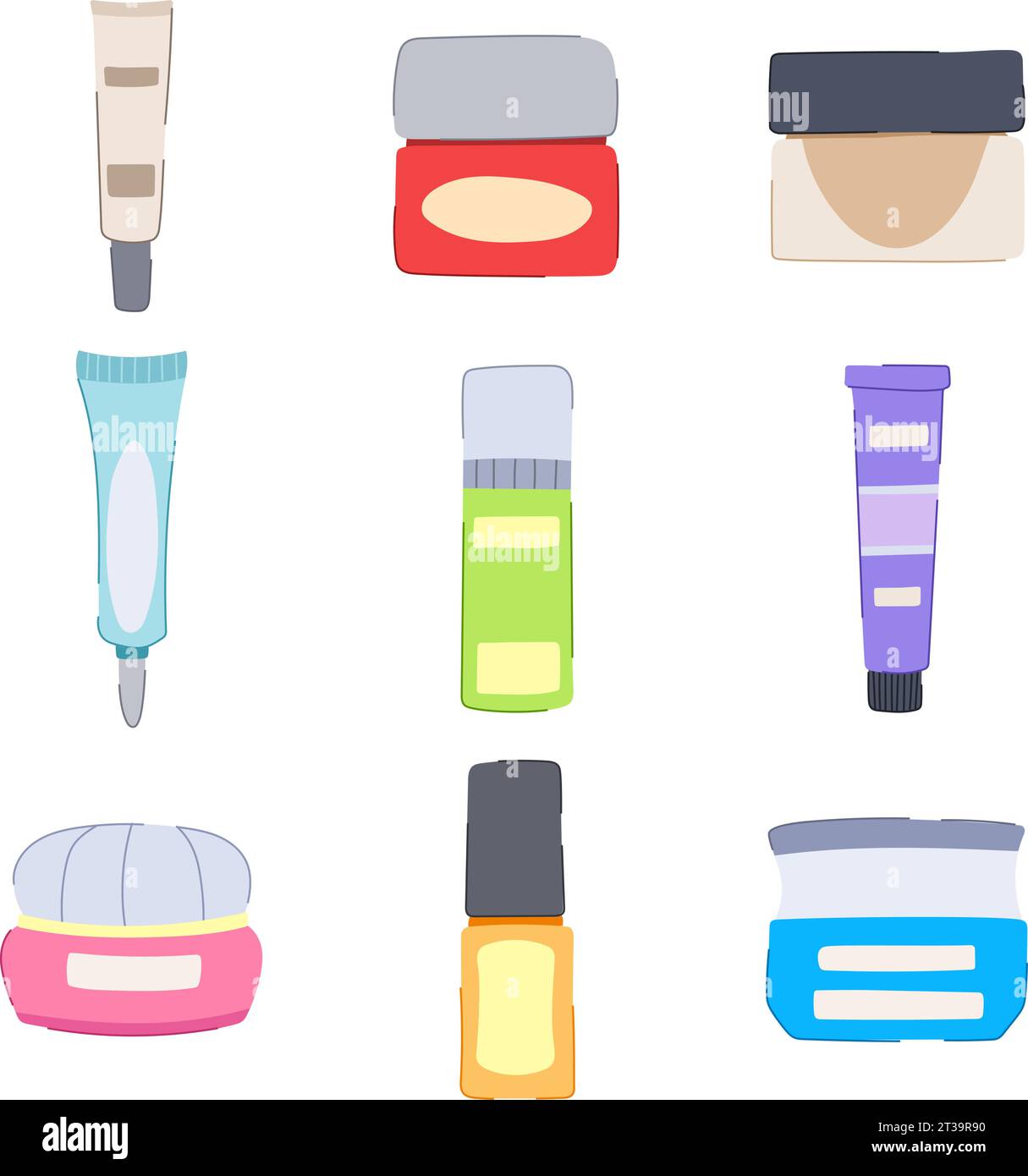 eye cream set cartoon vector illustration Stock Vector Image & Art - Alamy