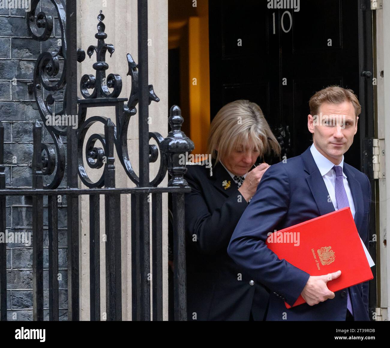 Chris Philp MP (Minister for Crime, Policing and Fire) leaving Downing ...