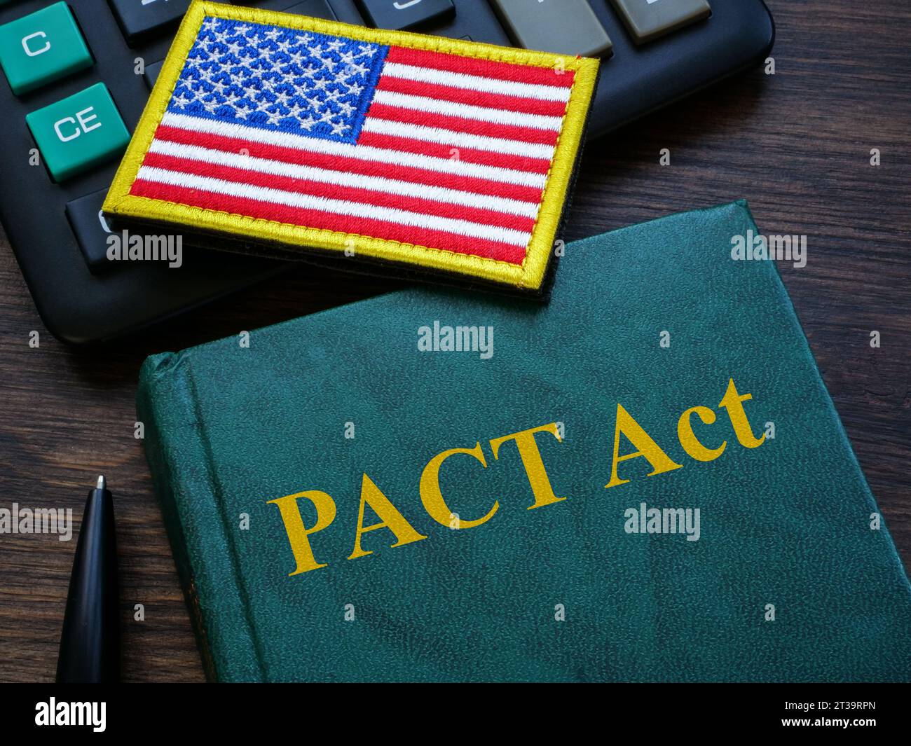 The Promise to Address Comprehensive Toxics PACT Act on the desk Stock ...