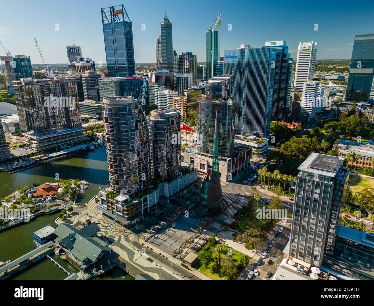 Perth city skyline daytime hi-res stock photography and images - Alamy