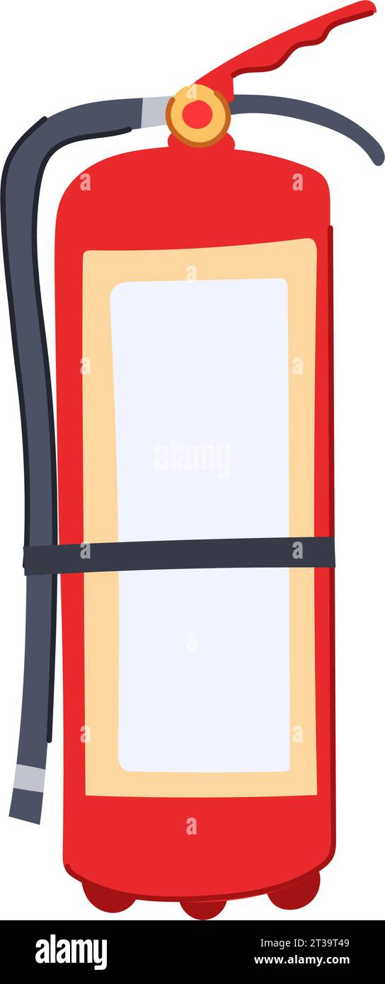 protection fire extinguisher cartoon vector illustration Stock Vector ...