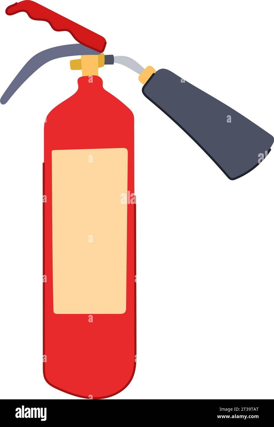 safe fire extinguisher cartoon vector illustration Stock Vector Image ...