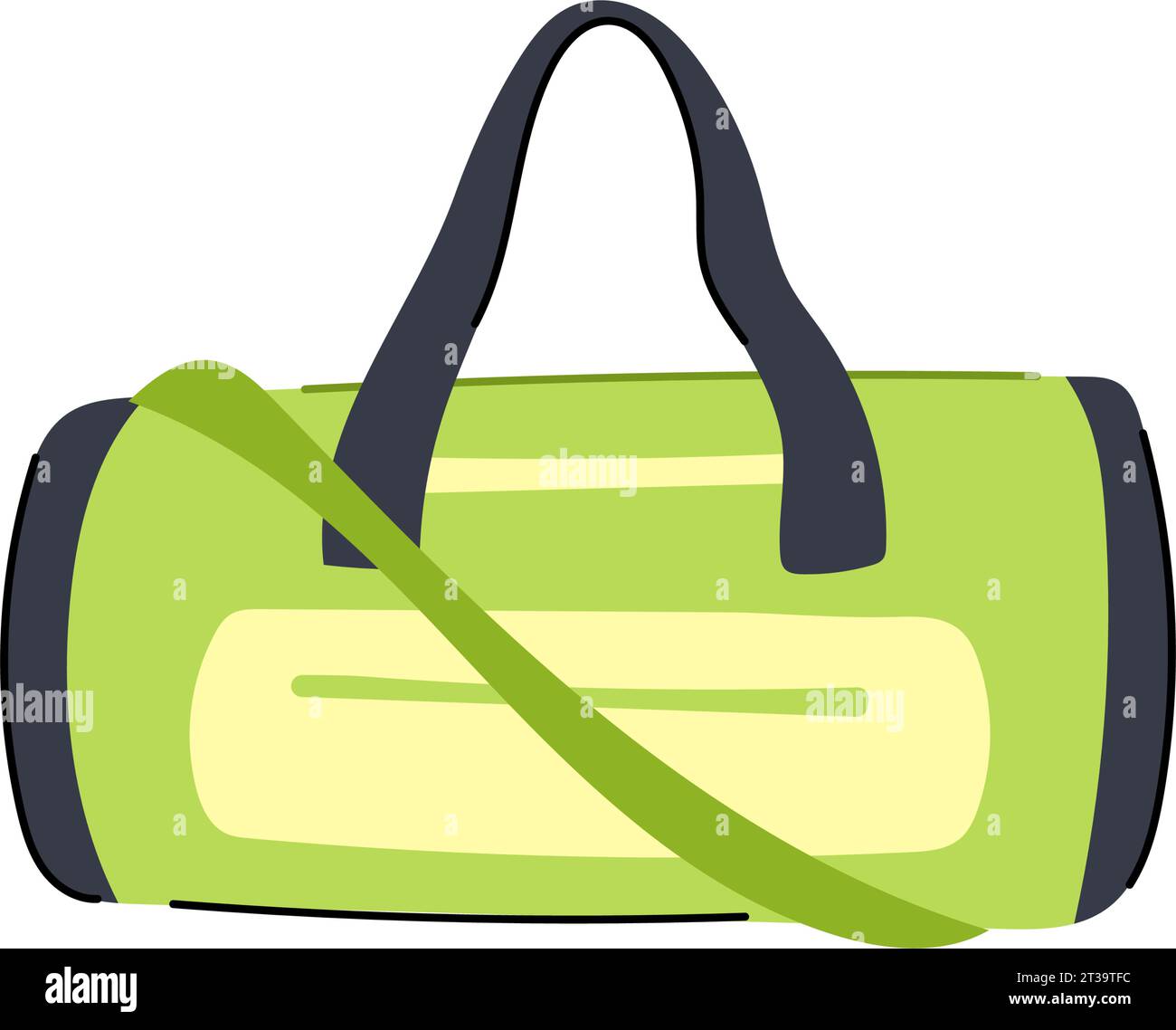 training fitness bag cartoon vector illustration Stock Vector Image ...