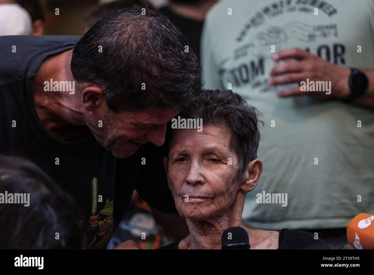 Tel Aviv, Israel. 24th Oct, 2023. Yocheved Lifshitz, one of the two ...