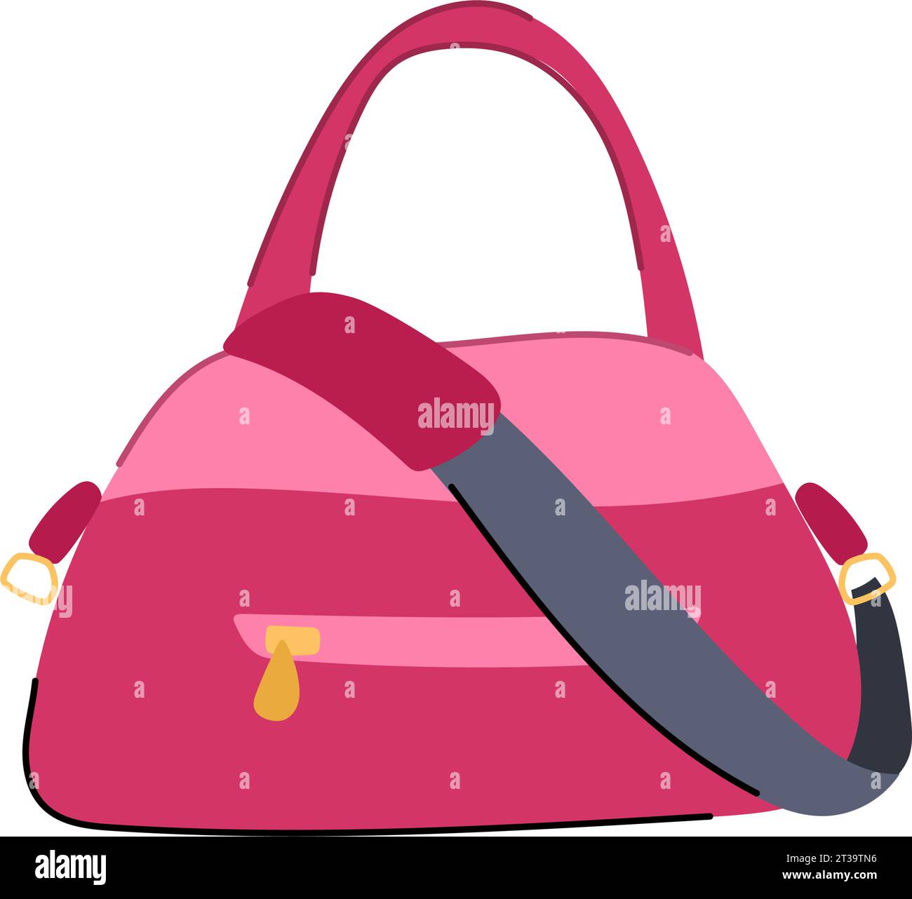 bottle fitness bag cartoon vector illustration Stock Vector Image & Art ...