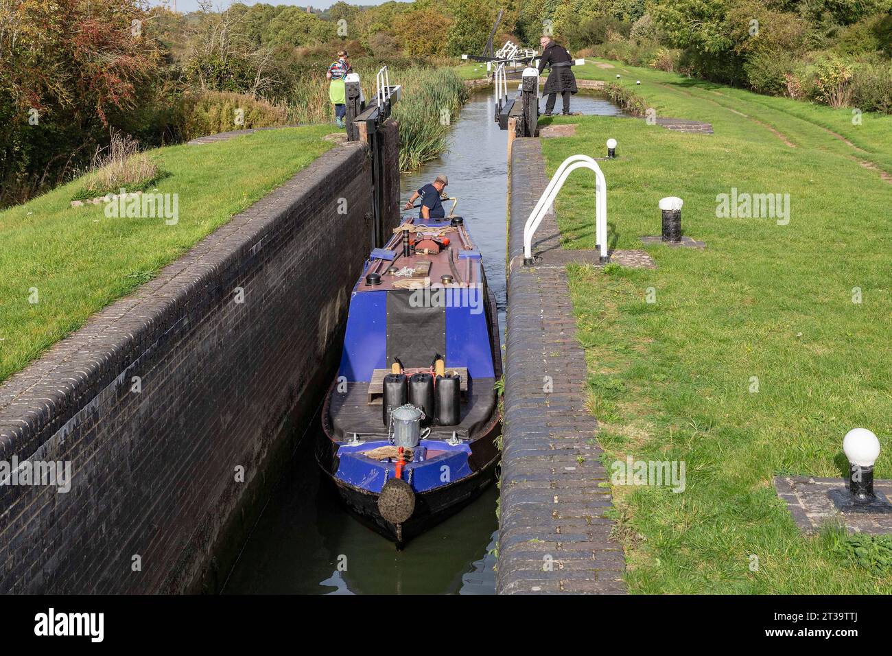 Locks on the Northampton arm of the River Nene, 17 Locks heading down ...