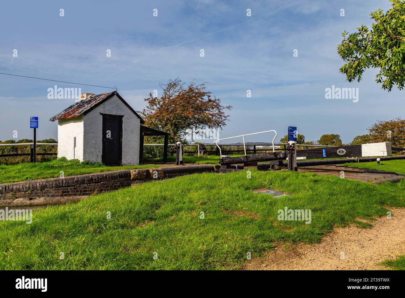 Locks on the Northampton arm of the River Nene, 17 Locks heading down ...