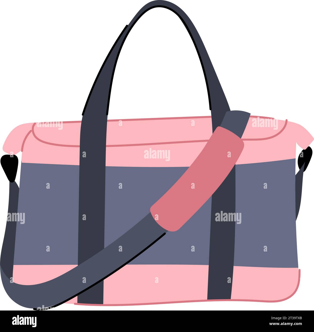 sportswear fitness bag cartoon vector illustration Stock Vector Image ...