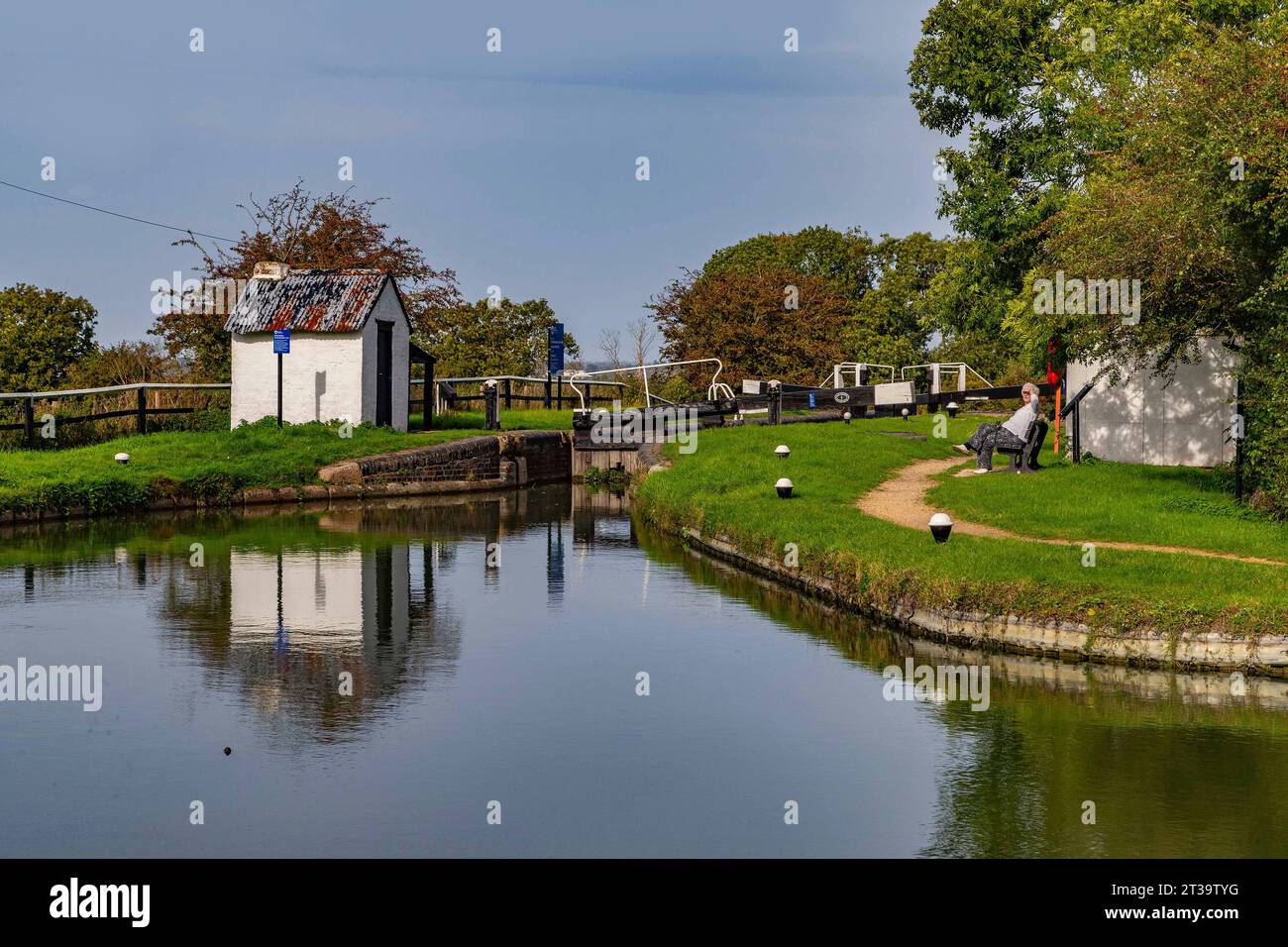 Locks on the Northampton arm of the River Nene, 17 Locks heading down ...