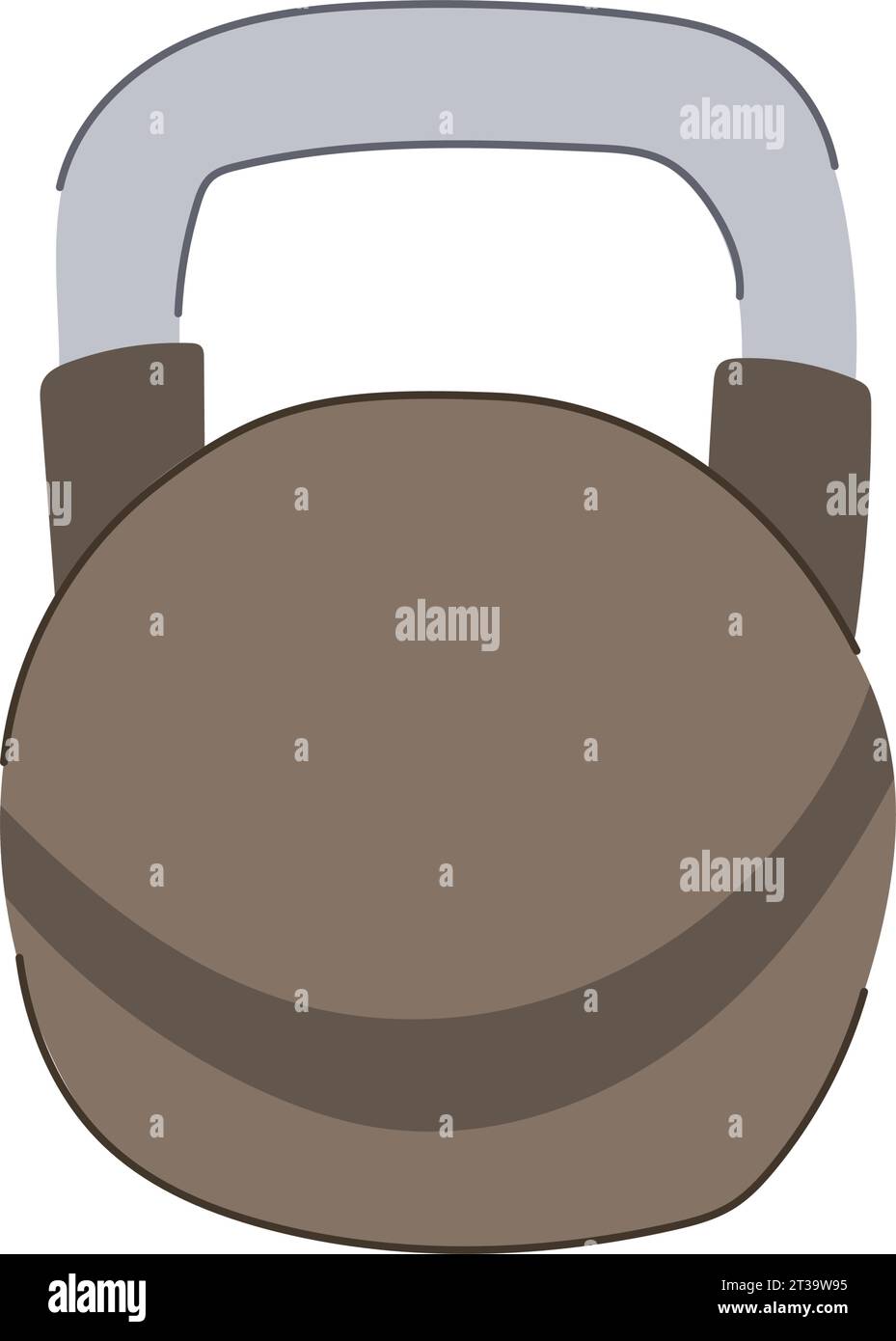 weight fitness kettlebell cartoon vector illustration Stock Vector ...