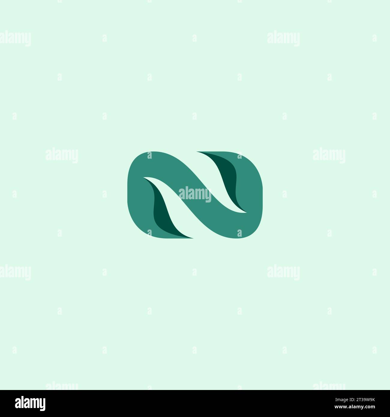 Letter N Nature Logo Design. N Initial Logo Vector Stock Vector Image & Art - Alamy