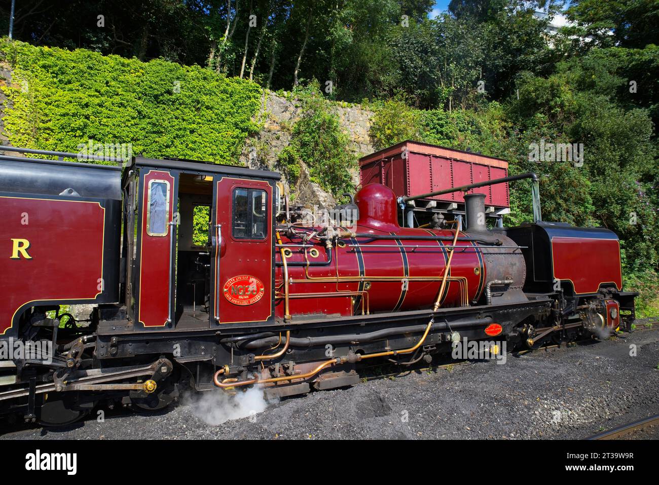 Garratt No 138, Steam Locomotive, Welsh Highland Railway, Caernarfon Stock Photo - Alamy