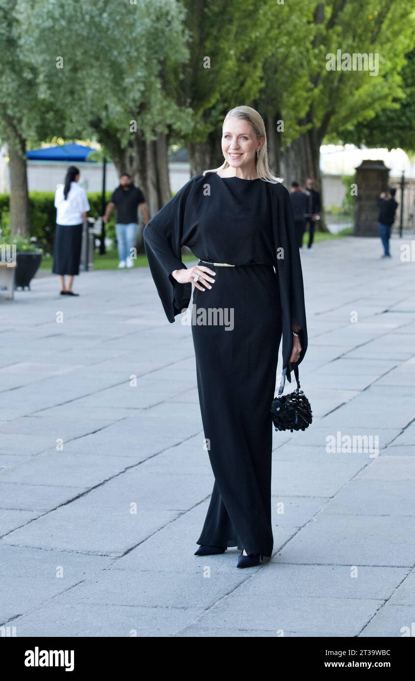 STOCKHOLM, SWEDEN - JUNE 11, 2023: Emilia de Poret outside Stockholm ...