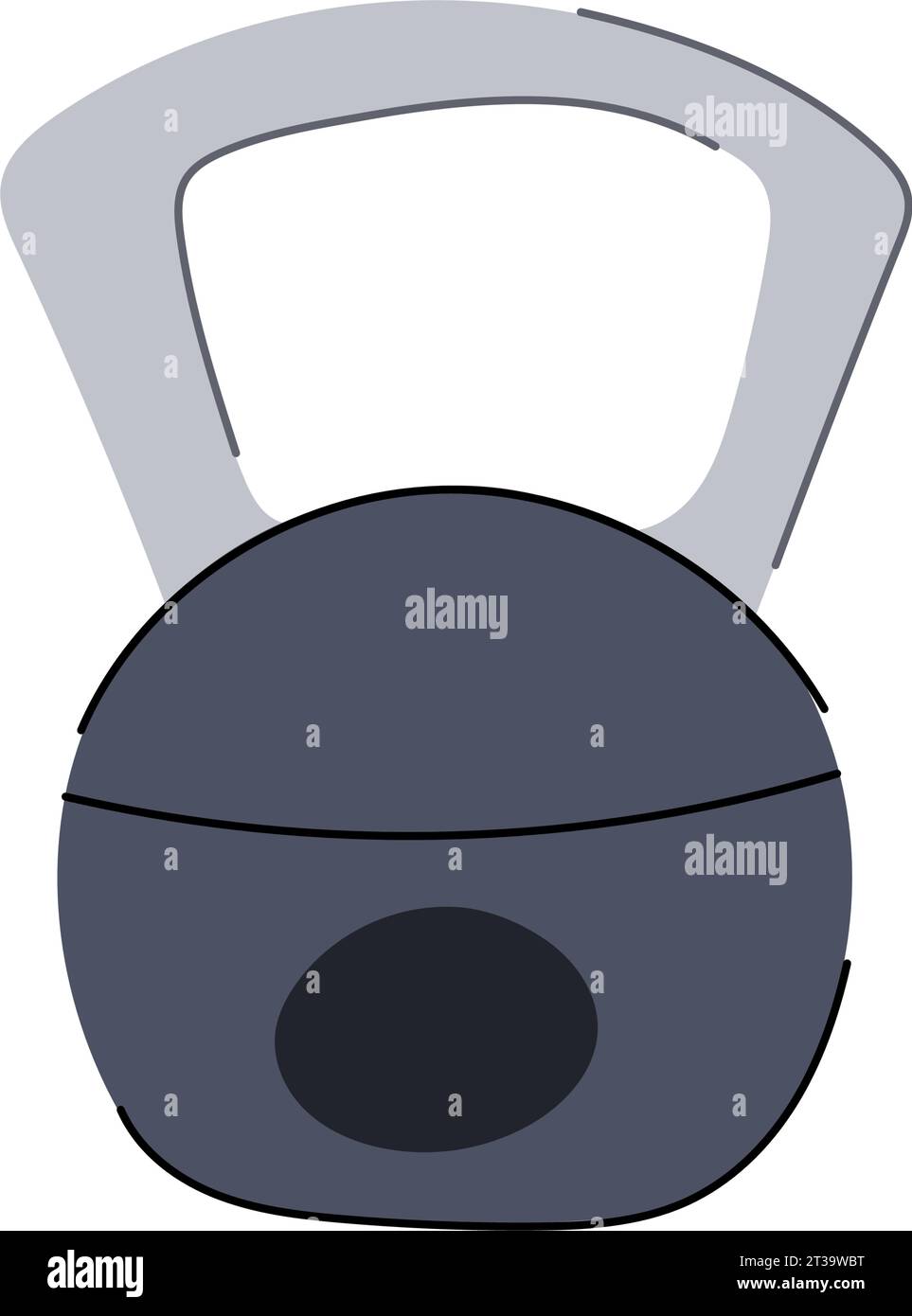 activity fitness kettlebell cartoon vector illustration Stock Vector ...