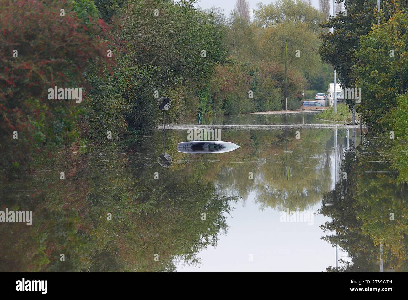 21st October Storm Babet flooding in Allerton Bywater,West Yorkshire,UK ...