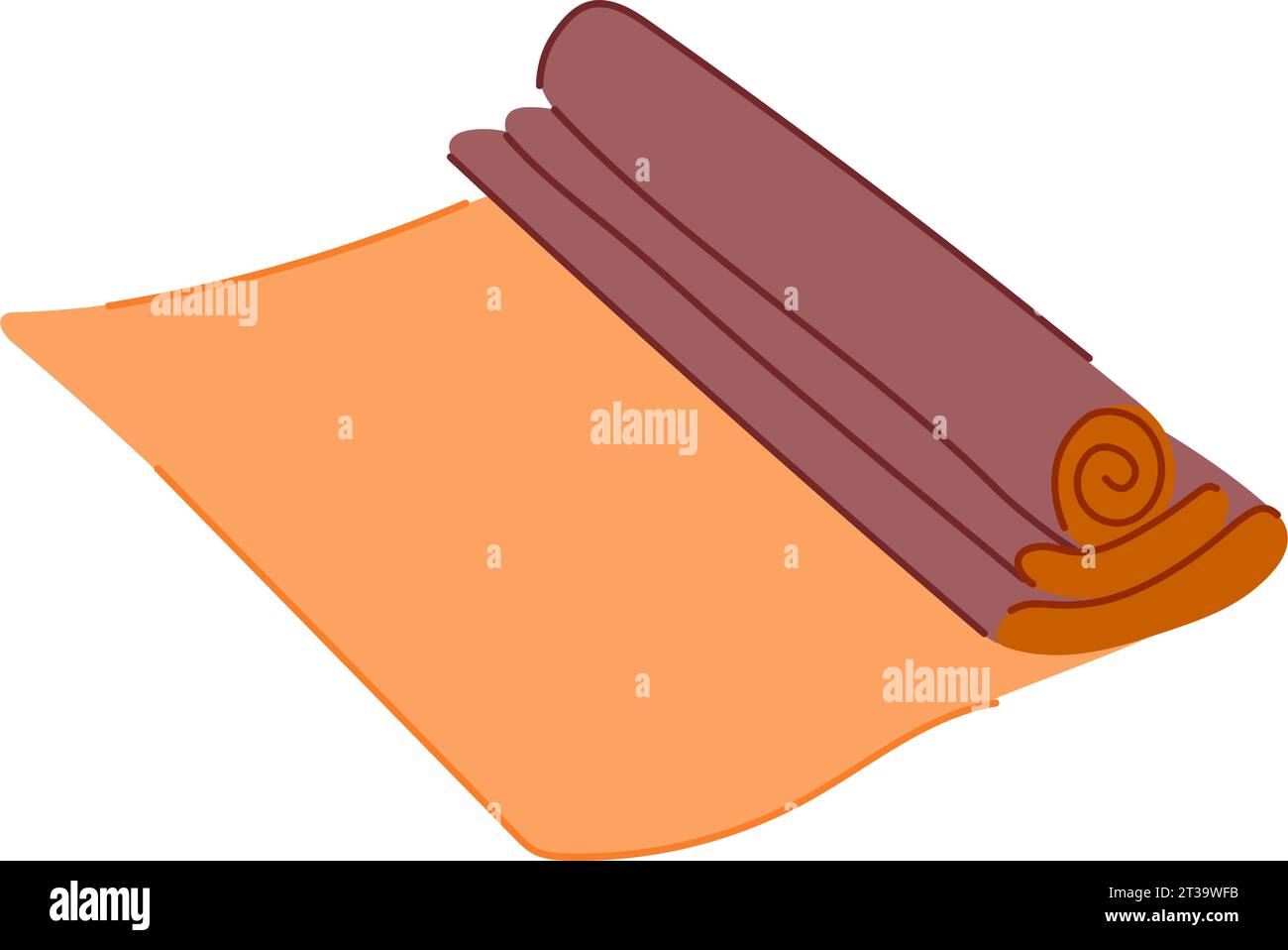 sport fitness mat cartoon vector illustration Stock Vector Image & Art ...