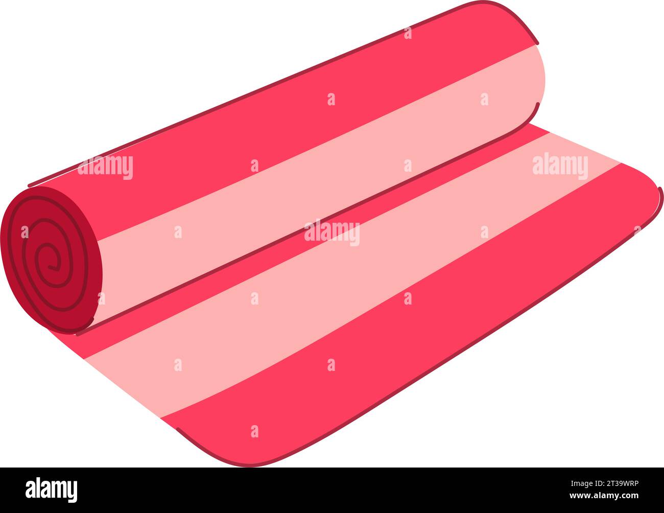 gym fitness mat cartoon vector illustration Stock Vector Image & Art ...