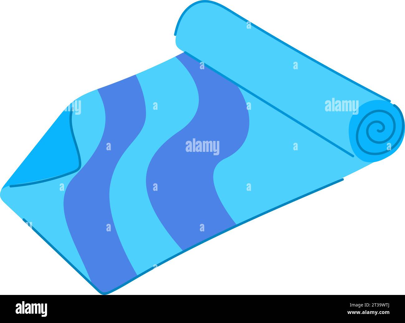 training fitness mat cartoon vector illustration Stock Vector Image ...