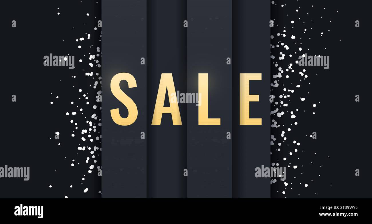 Luxurious horizontal sale banner for web and social media Stock Vector ...