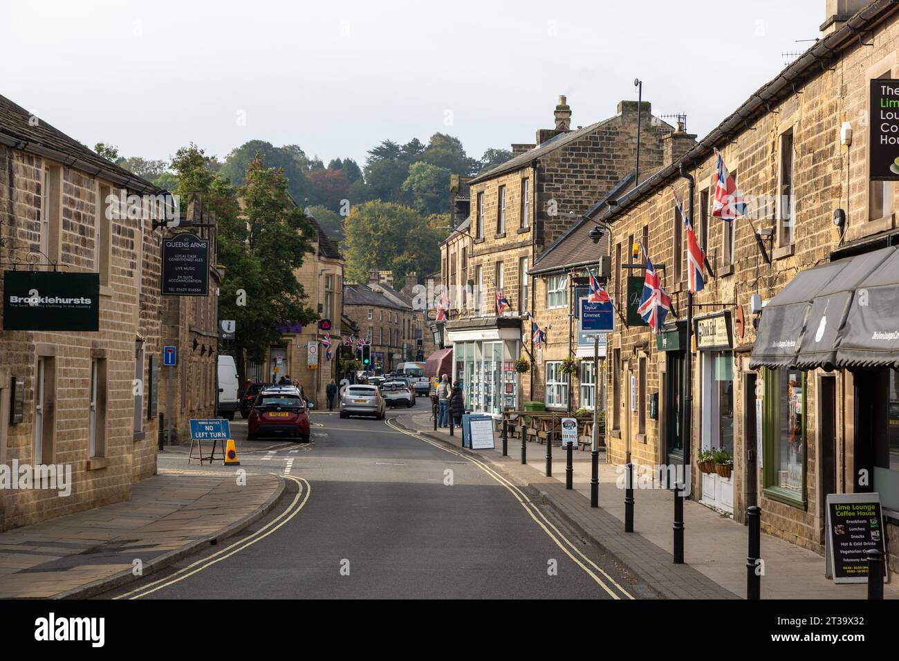 Bridge Street in Bakewell Town centre, Derbyshire, England Stock Photo ...