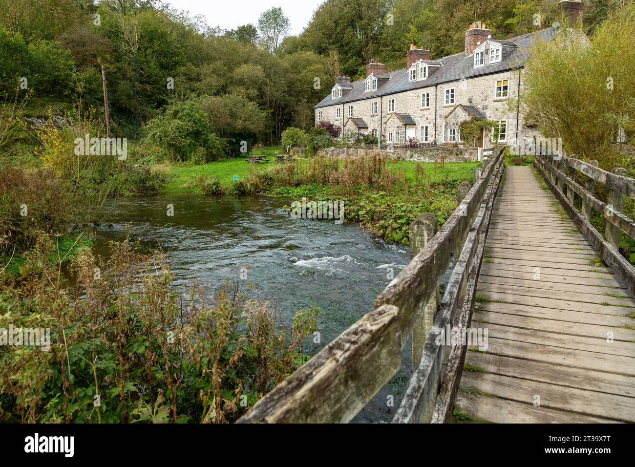 Blackwell Mill at the end of the Monsal Trail, Peak District ...