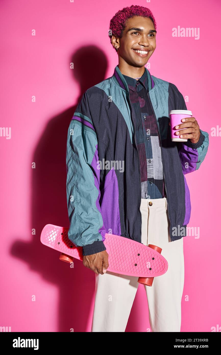 good looking man acting unnaturally like male doll smiling weirdly with ...