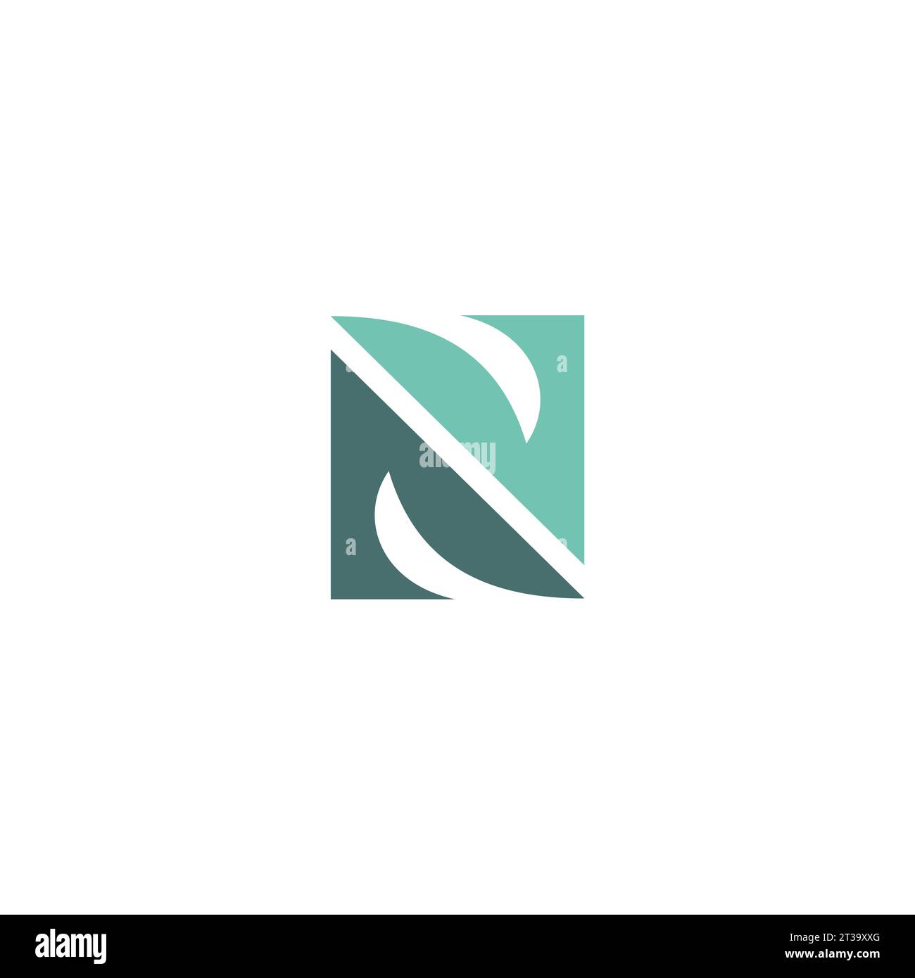 N Logo Simple Design. Letter N Stock Vector Image & Art - Alamy