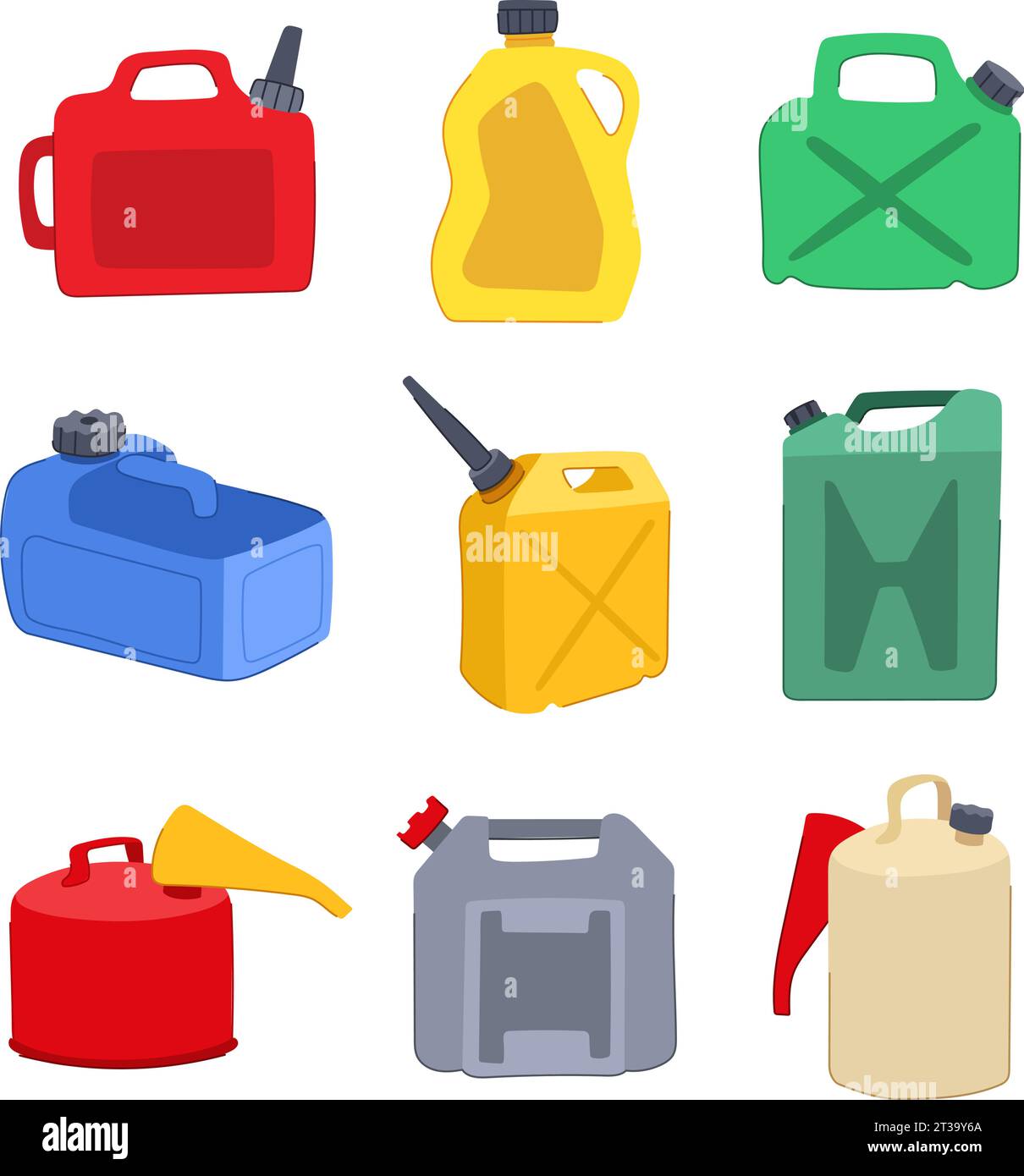 fuel can set cartoon vector illustration Stock Vector Image & Art - Alamy