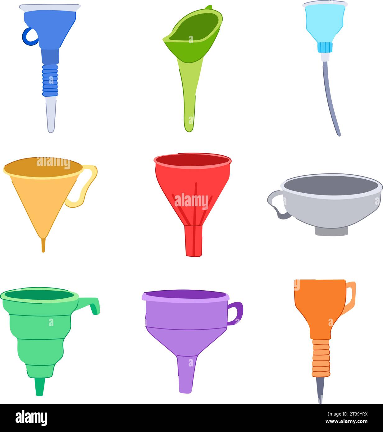 funnel set cartoon vector illustration Stock Vector Image & Art - Alamy