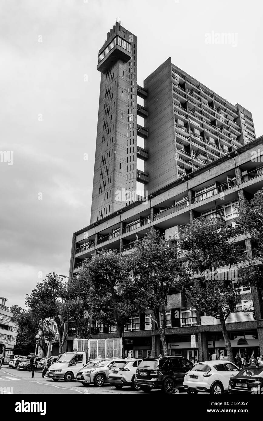 Trellick Tower, a Grade II* listed tower block in North Kensington ...