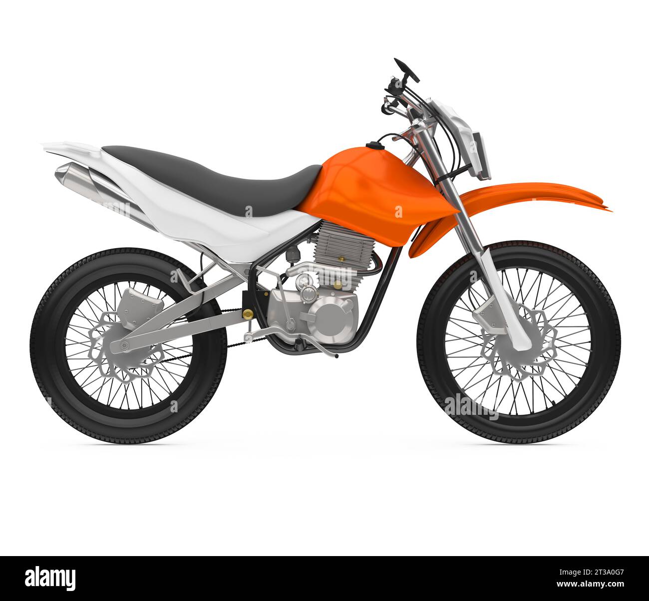 Motocross Motorcycle Isolated Stock Photo - Alamy