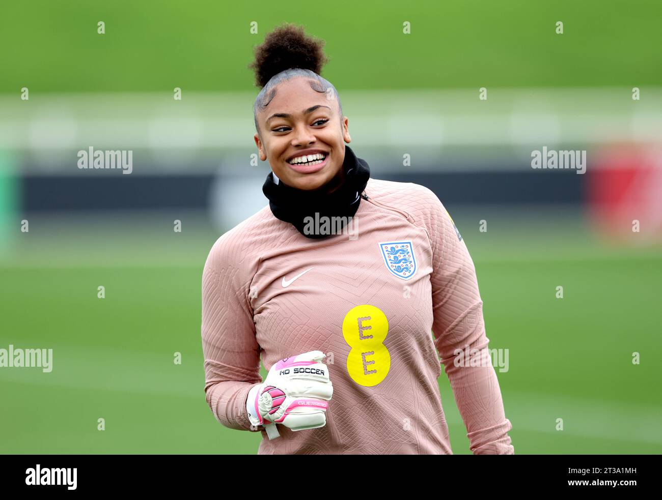 England goalkeeper Khiara Keating during a training session at St ...