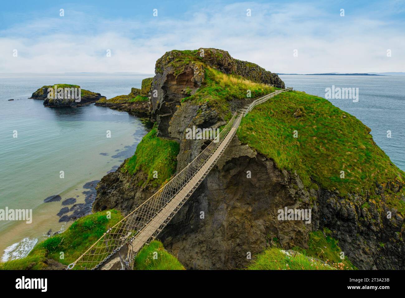 Carrick-a-Rede Rope Bridge, Northern Ireland is a 20-metre-long rope ...