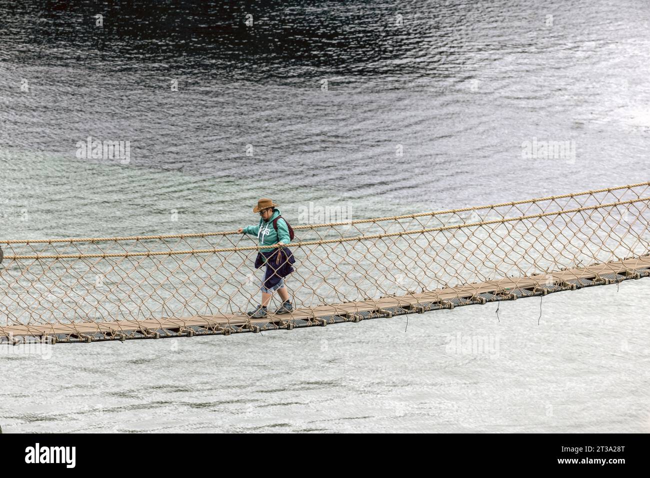 Carrick-a-Rede Rope Bridge, Northern Ireland is a 20-metre-long rope ...