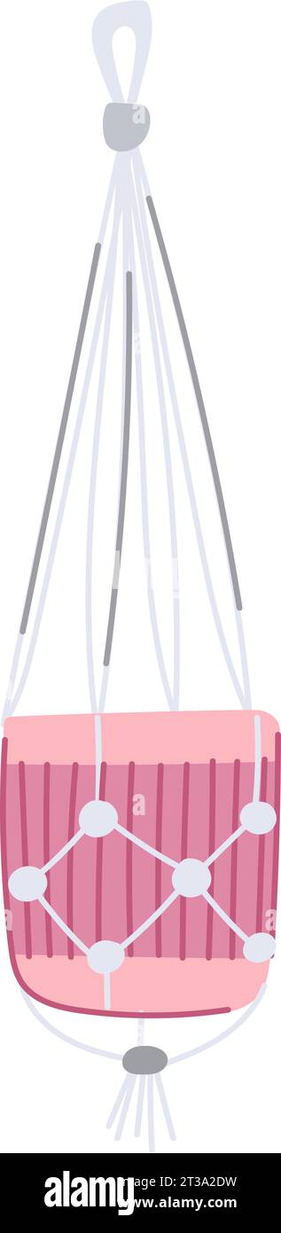 interior hanging planter cartoon vector illustration Stock Vector Image ...
