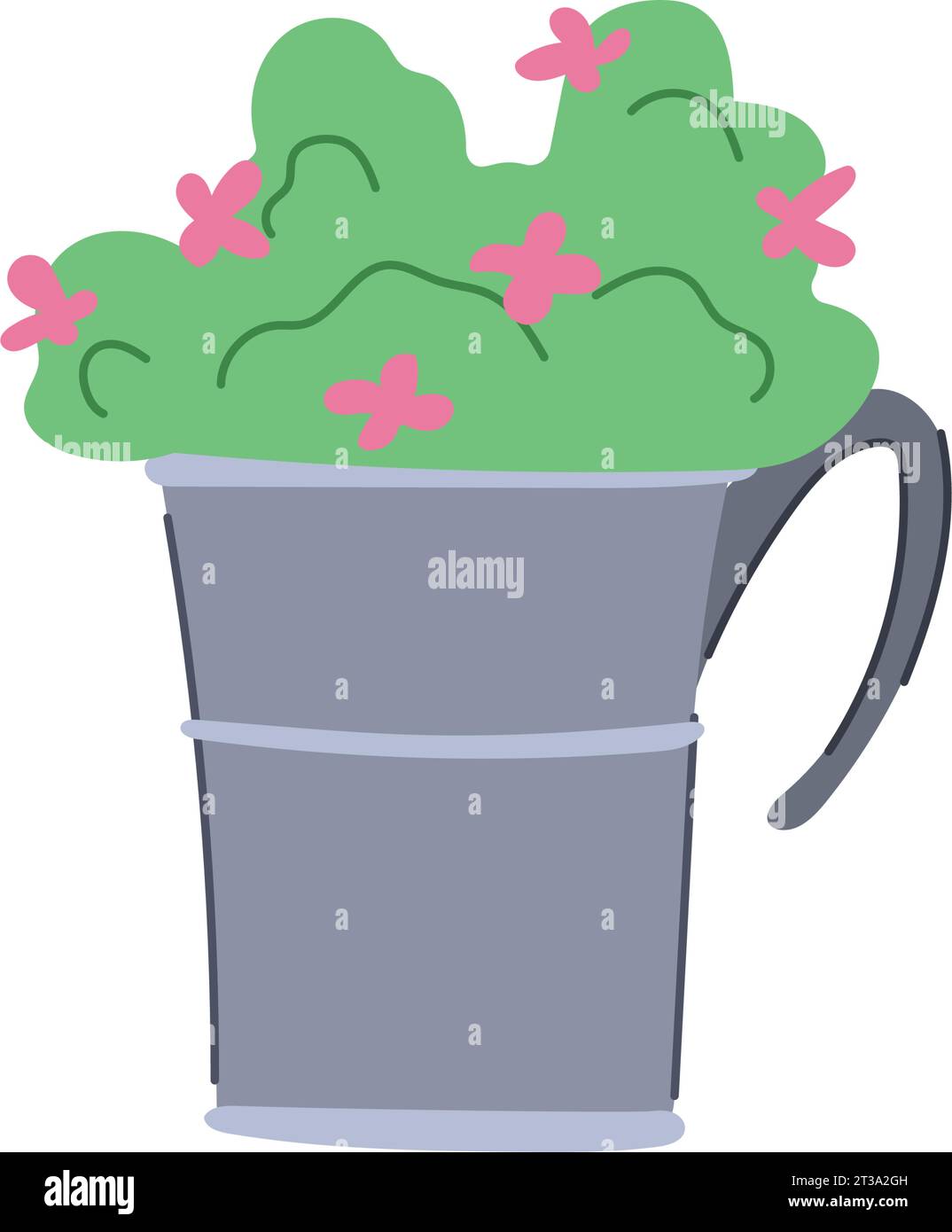 decorative hanging planter cartoon vector illustration Stock Vector ...