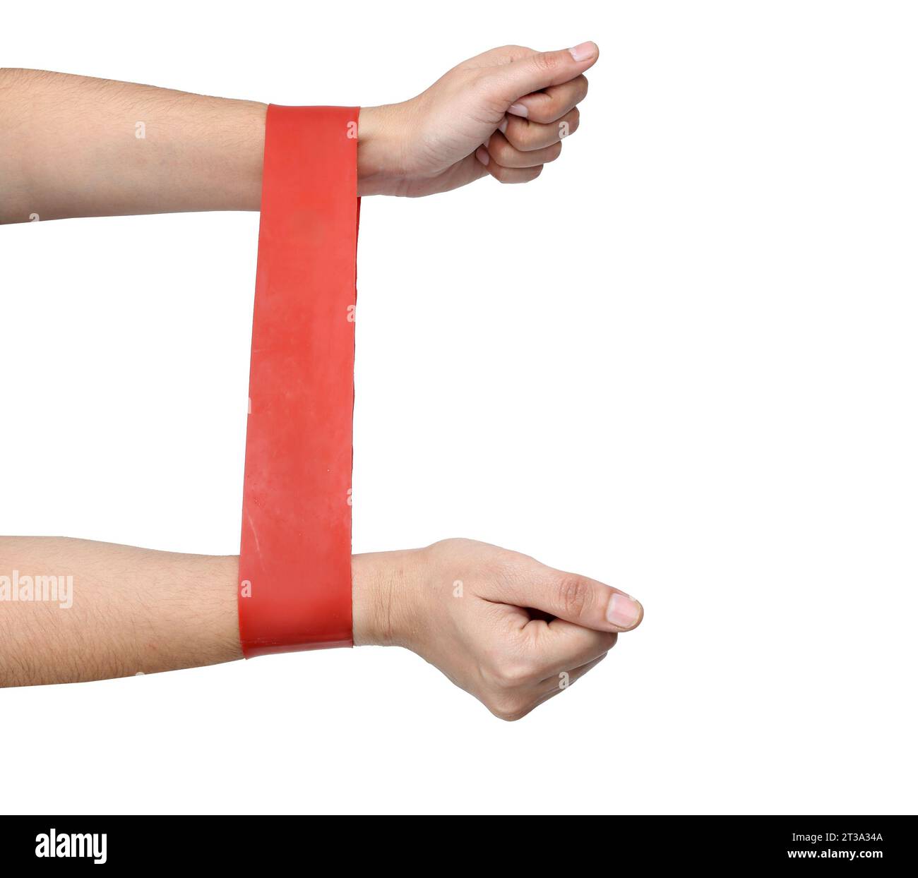 rubber Loop Bands for Stretching workouts Stock Photo - Alamy