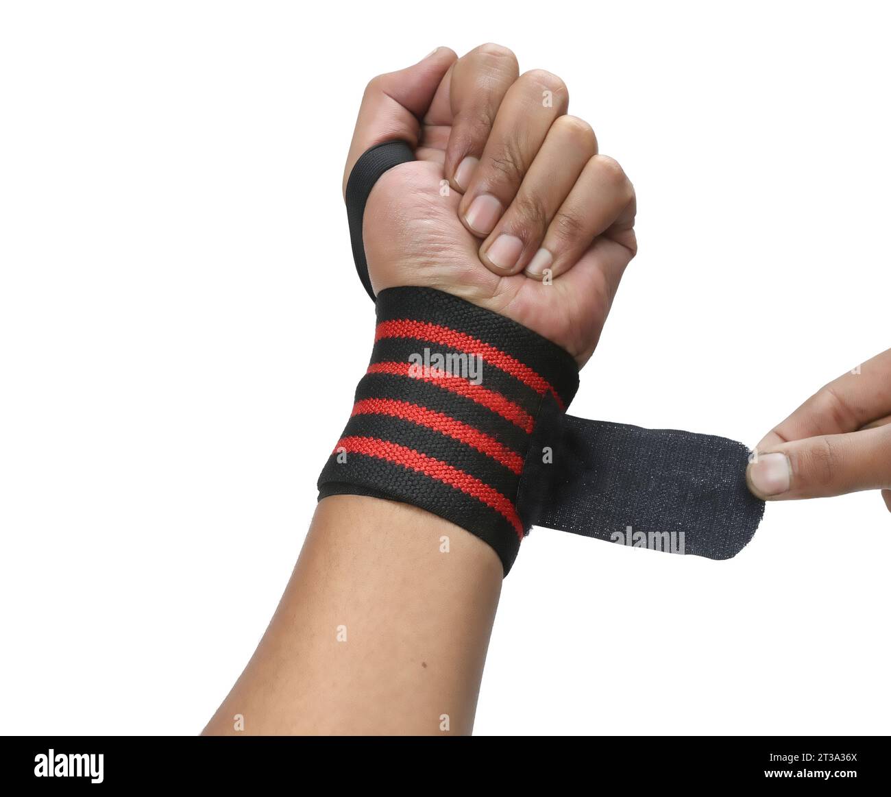 Wrist Supporter for Gym Wrist Wrap Stock Photo - Alamy