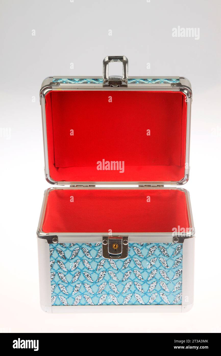 blue delicate toolkit on a white background Stock Photo - Alamy