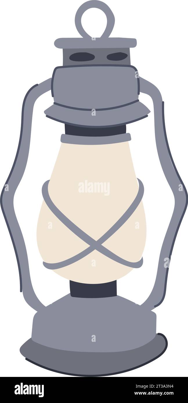 oil kerosene lamp cartoon vector illustration Stock Vector Image & Art ...