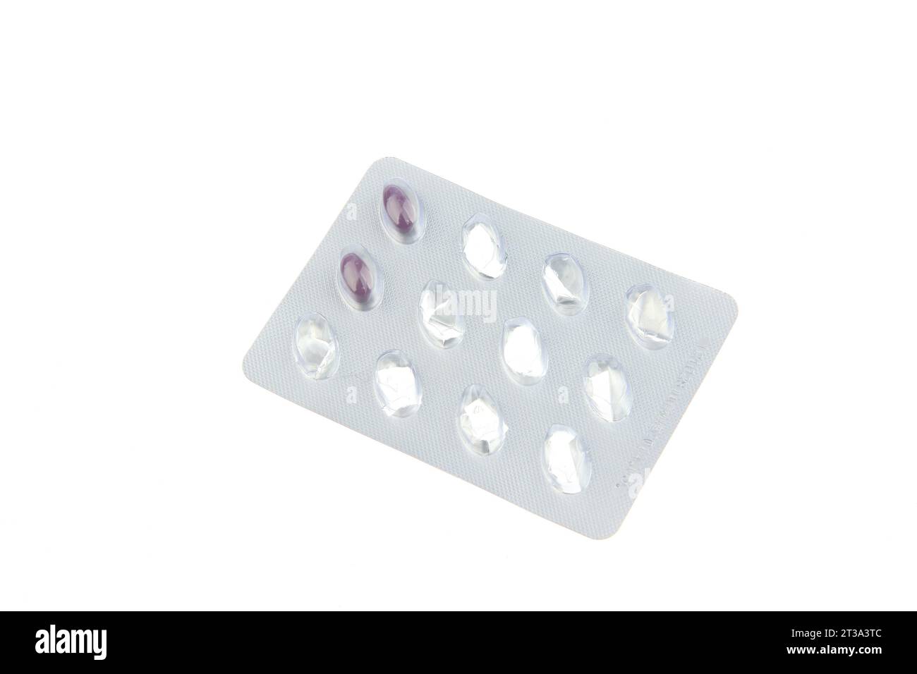 sealed packaging drug tablet on a white background Stock Photo - Alamy