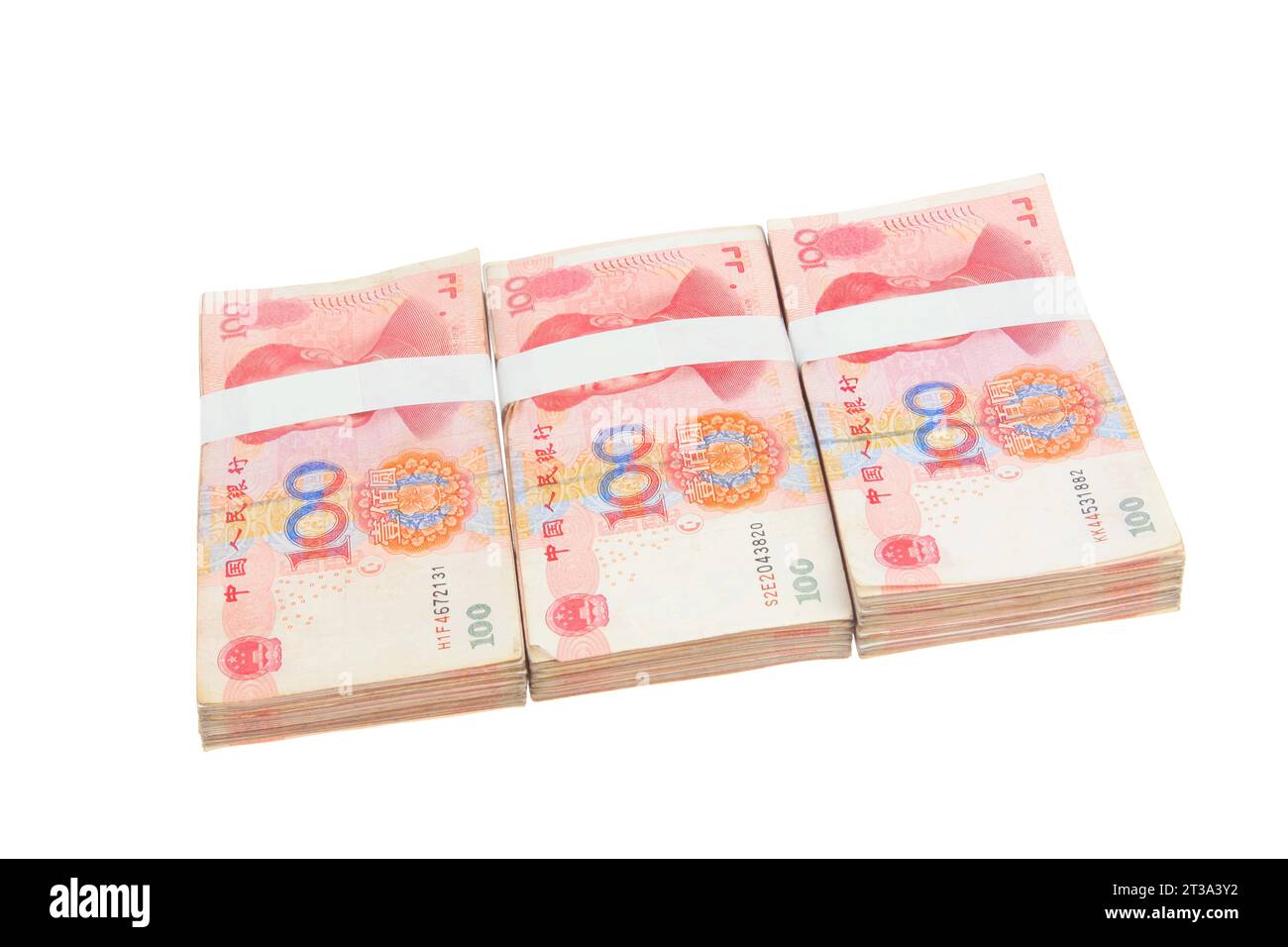 chinese one hundred cash on a white background Stock Photo - Alamy