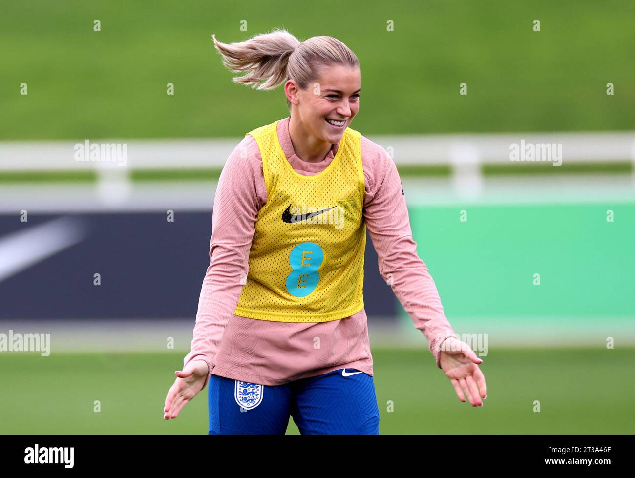 England's Alessia Russo during a training session at St. George's Park ...