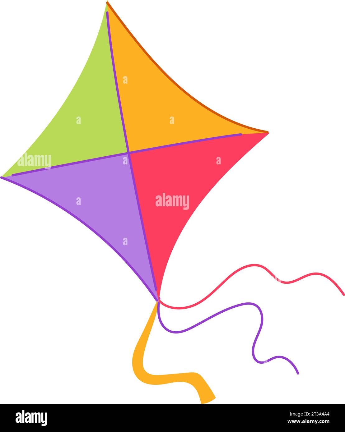 toy kite cartoon vector illustration Stock Vector Image & Art - Alamy