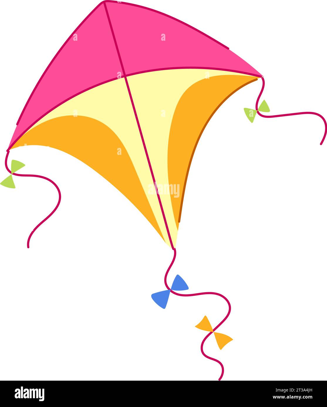 fun kite cartoon vector illustration Stock Vector Image & Art - Alamy