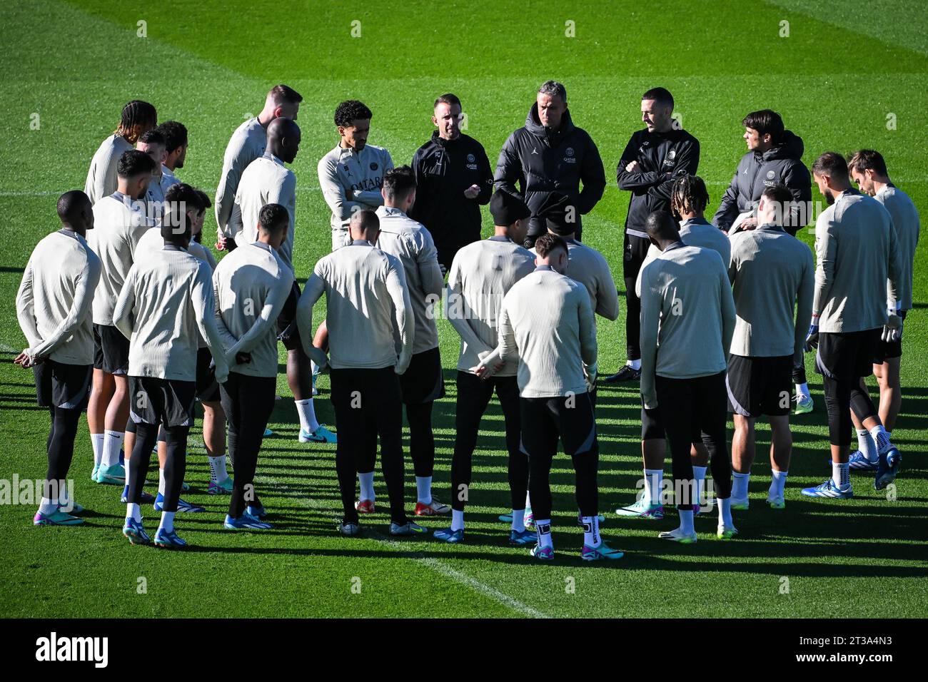 Pedro GOMEZ assistant physical trainer of PSG, Luis ENRIQUE of PSG ...
