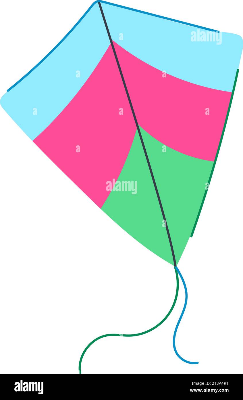 summer kite cartoon vector illustration Stock Vector Image & Art - Alamy
